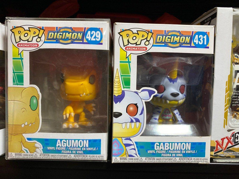 Digimon Funko Pop Agumon & Gabumon, Hobbies & Toys, Toys & Games on ...