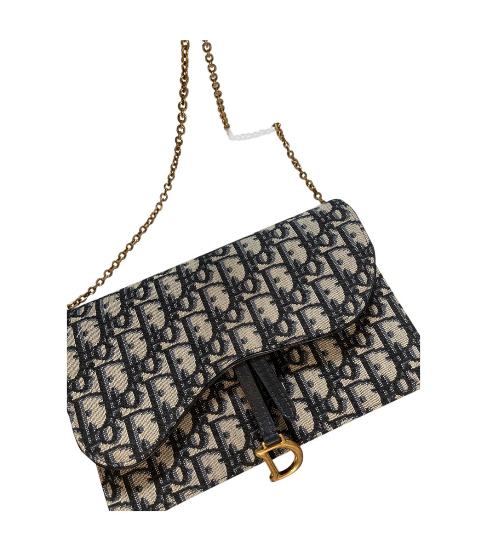 Dior Wallet on chain, Luxury, Bags & Wallets on Carousell