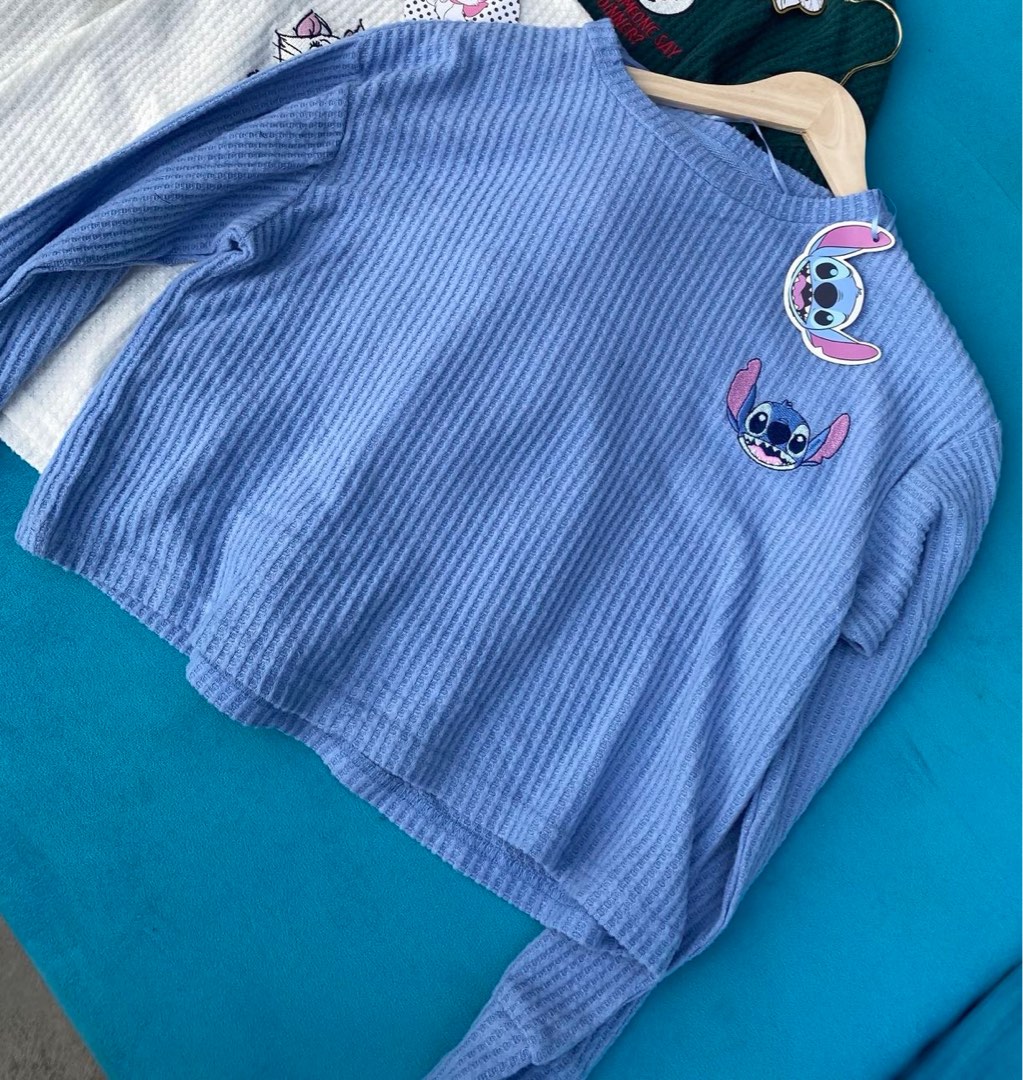 Disney stitch top, Women's Fashion, Tops, Longsleeves on Carousell