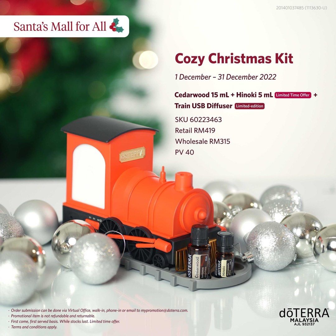 Doterra Little Train Diffuser, Beauty & Personal Care, Fragrance ...