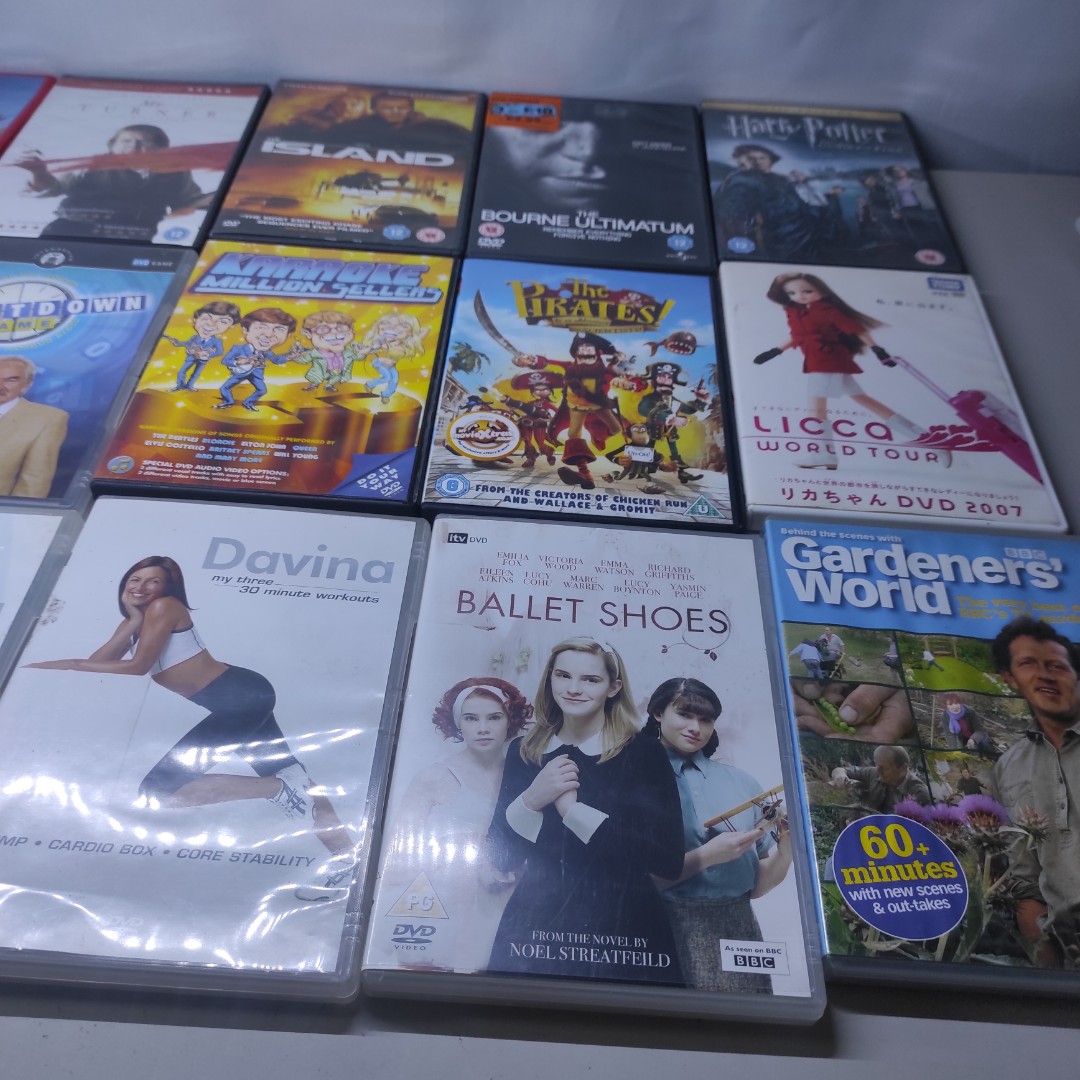 DVD movies exercise and other DVD from the UK all original @ 150 each, Hobbies & Toys, Music ...