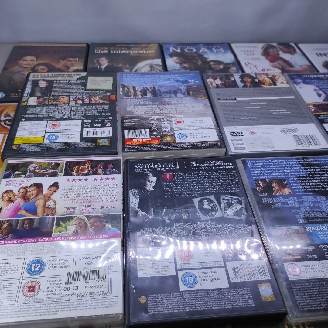 DVD movies from the UK All original classic and blockbusters @ 245 each ...