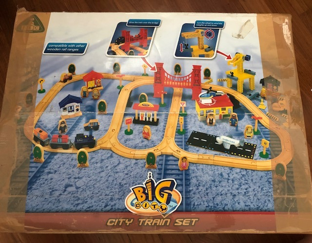 Early Learning Centre Adventure Train Set (Wooden), Hobbies & Toys ...