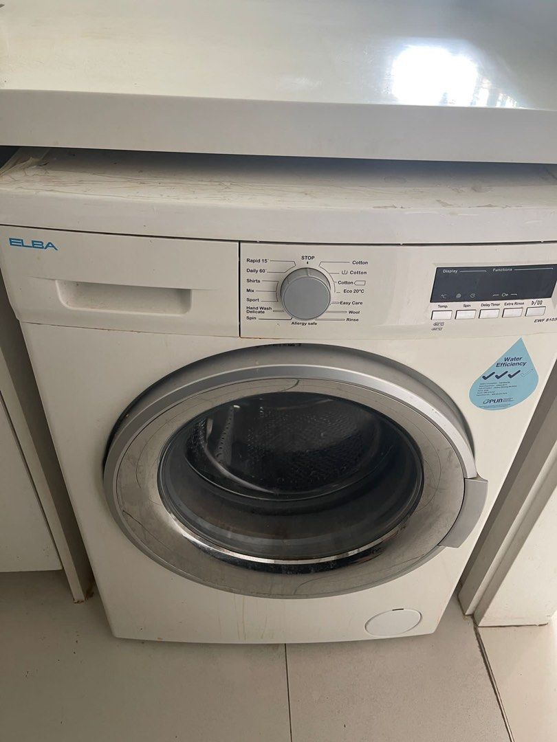 Elba EWF 8103 VT Washing Machine, TV & Home Appliances, Washing ...