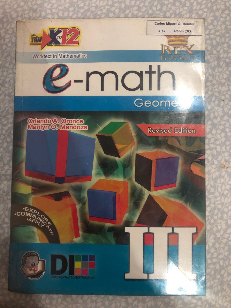 E-Math Geometry School Textbook, Hobbies & Toys, Books & Magazines ...