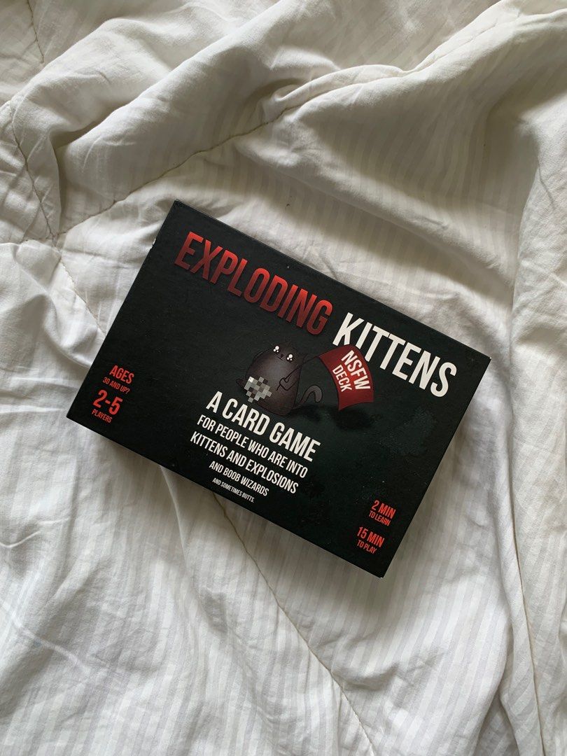 Exploding Kittens (NSFW deck), Hobbies & Toys, Toys & Games on Carousell