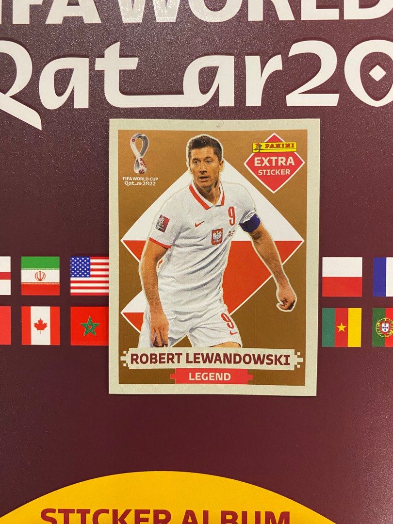 FIFA WORLD CUP 2022 PANINI - EXTRA STICKER LEGEND ROBERT LEWANDOWSKI ...