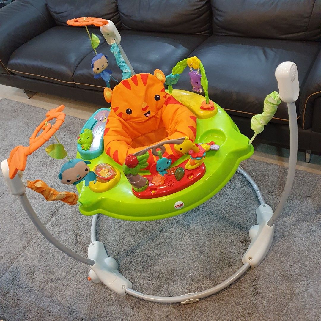 Fisher Price Roaring Rainforest Jumperoo, Babies & Kids, Infant ...