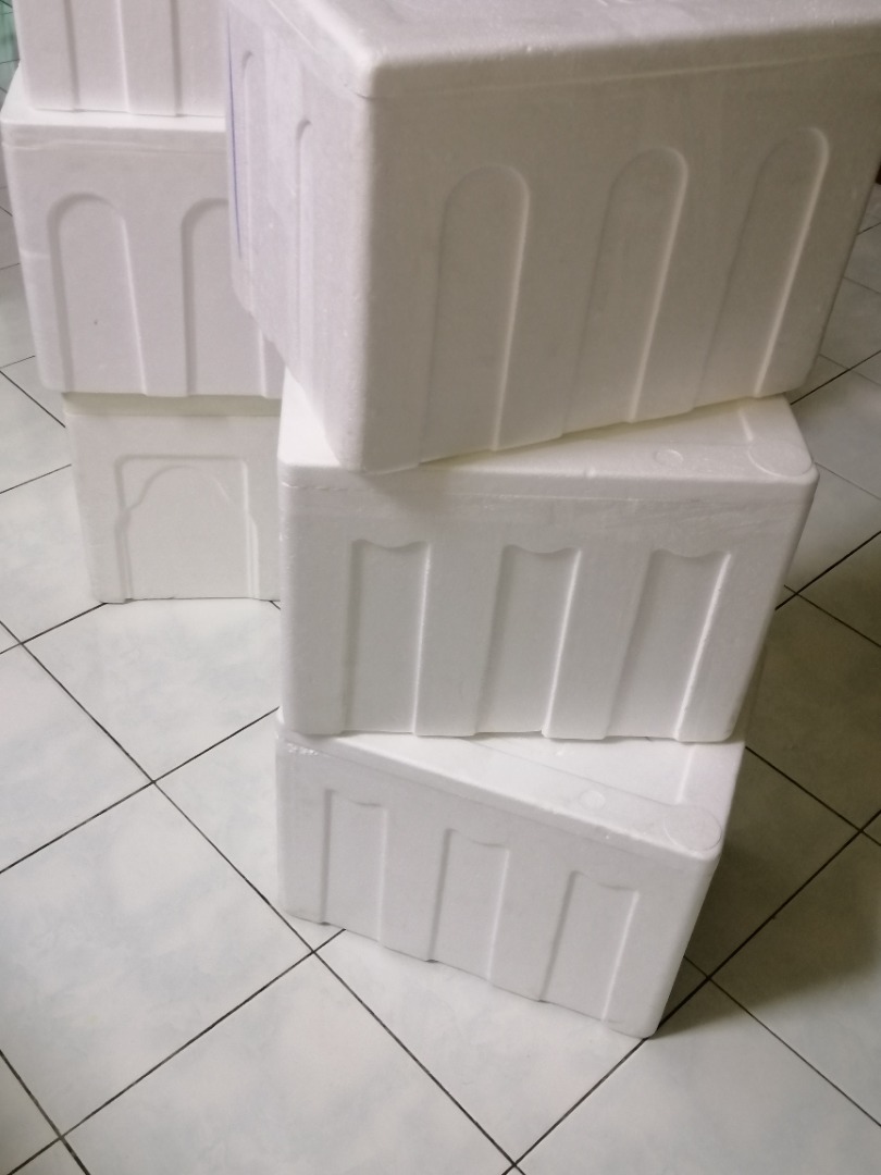 Foam Box / Fish Box / Cooler Box / Ice Box, Furniture & Home Living ...