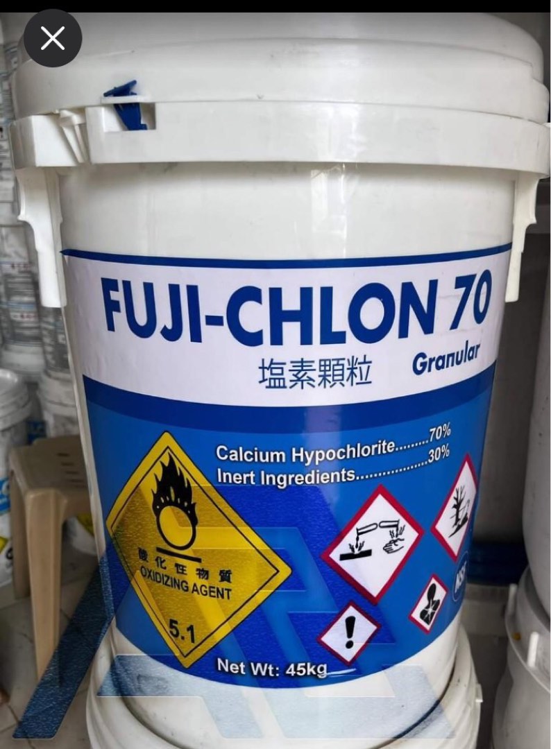 Fuji chlon japan chlorine for swimming pool, Community on Carousell