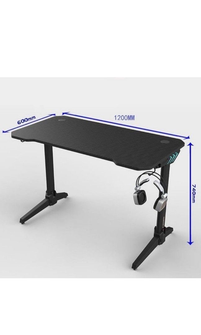 Gaming desk shark, Furniture & Home Living, Furniture, Tables & Sets on ...