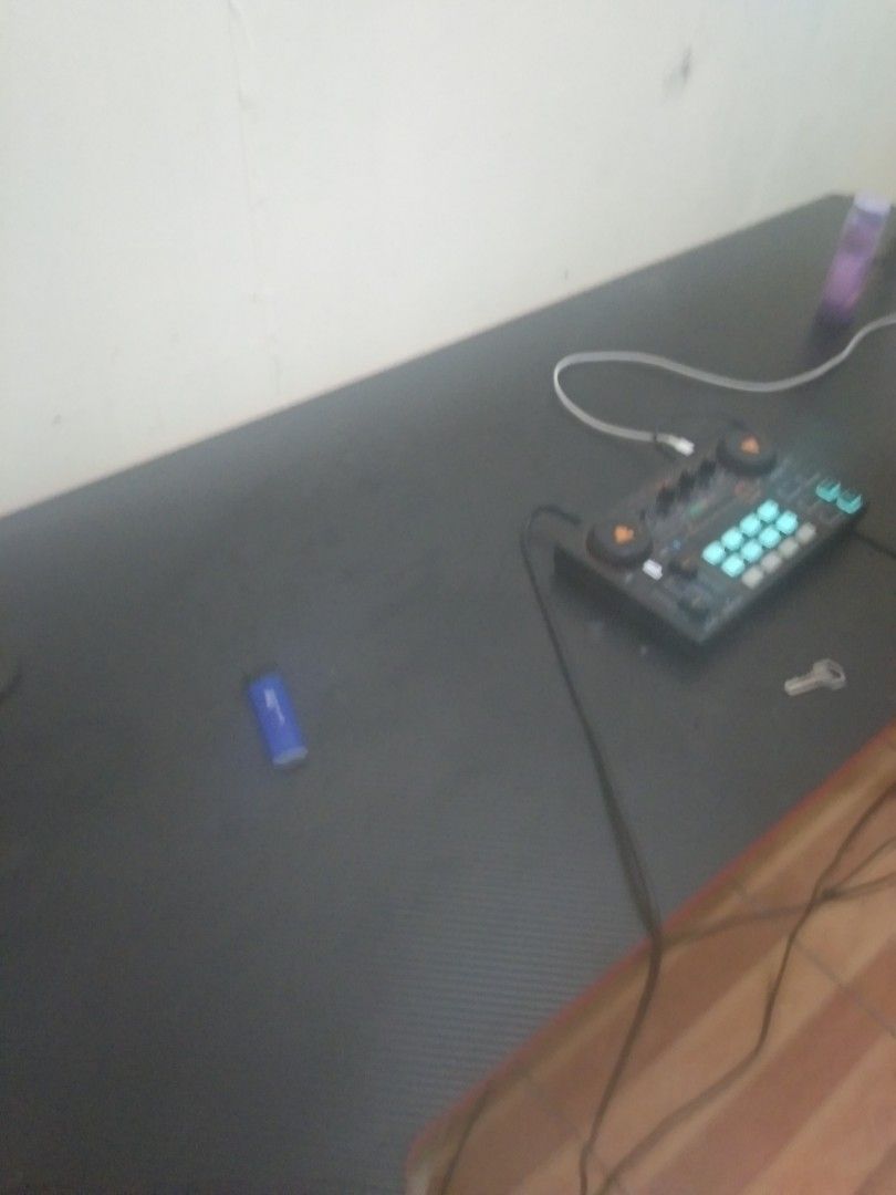 Gaming table with maono condenser mic, Furniture & Home Living ...