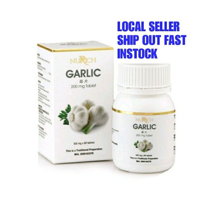 Garlic Pill Nurich, Health & Nutrition, Health Supplements, Vitamins ...