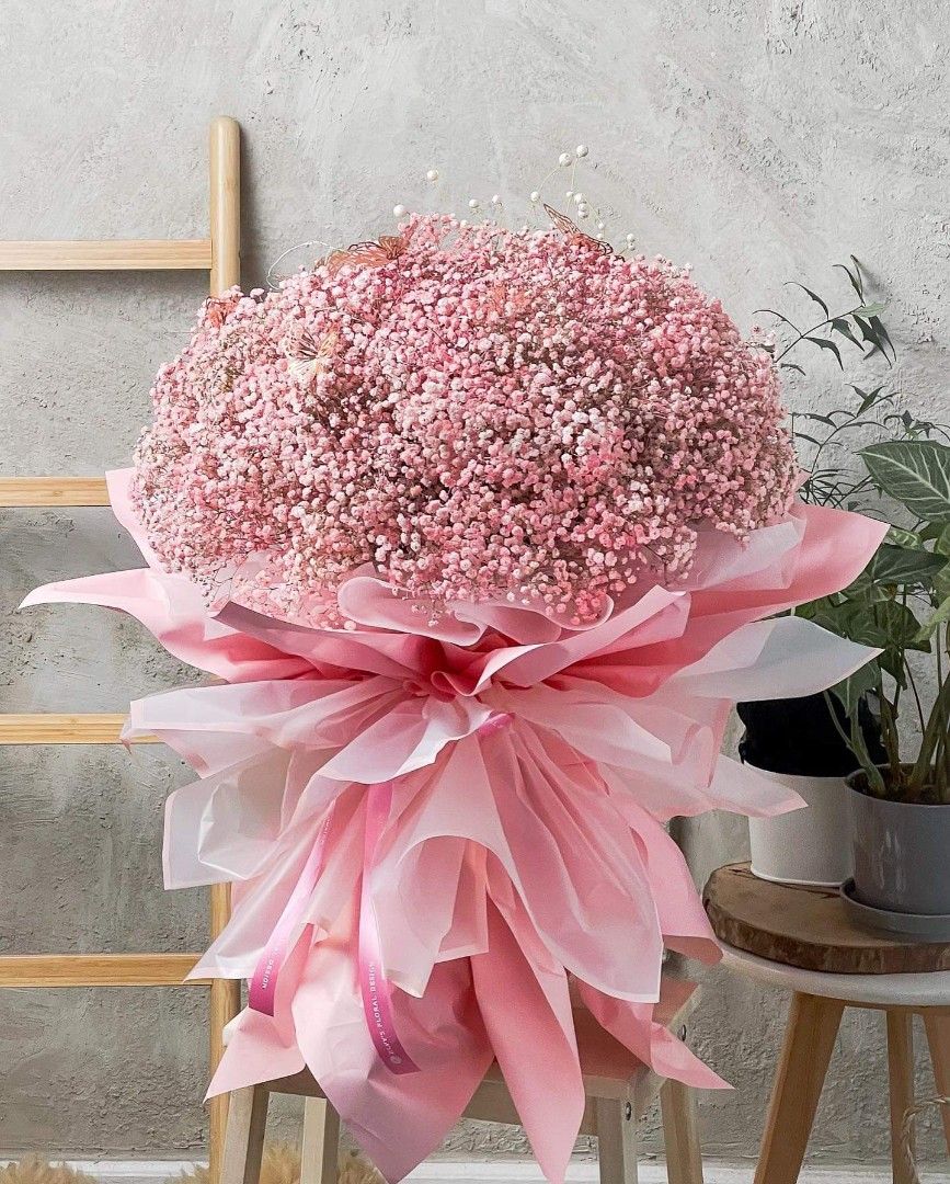 Gypsophila flower bouquet, Hobbies & Toys, Stationary & Craft, Flowers ...