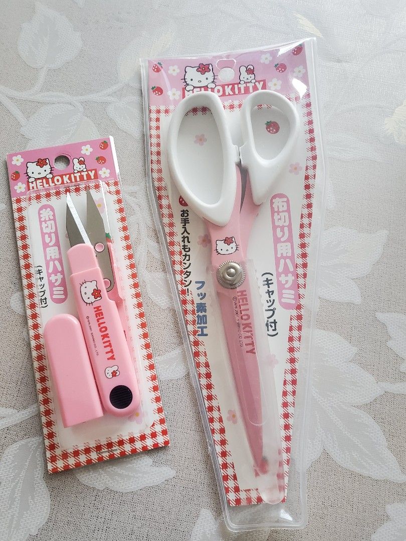 Hello Kitty Tailor Scissors and Trim Cutter - Made in Japan, Hobbies ...
