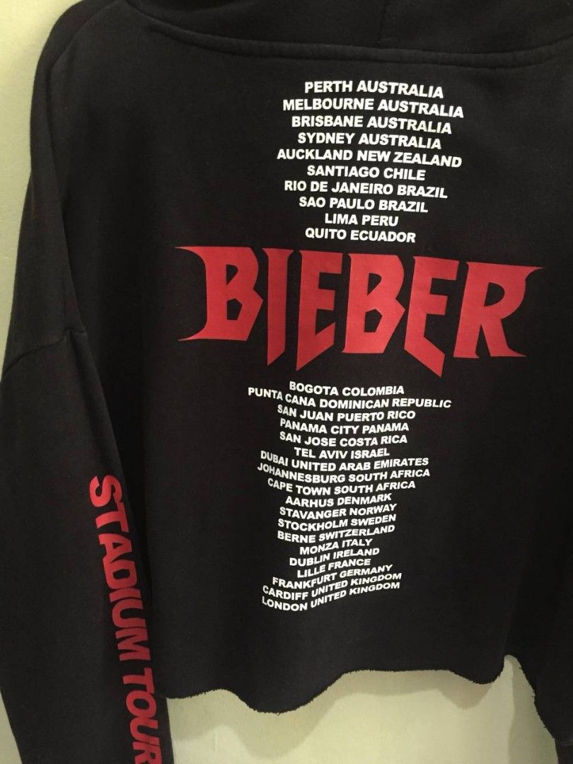 H&M Justin Bieber Stadium Tour Merch, Women's Fashion, Coats, Jackets ...