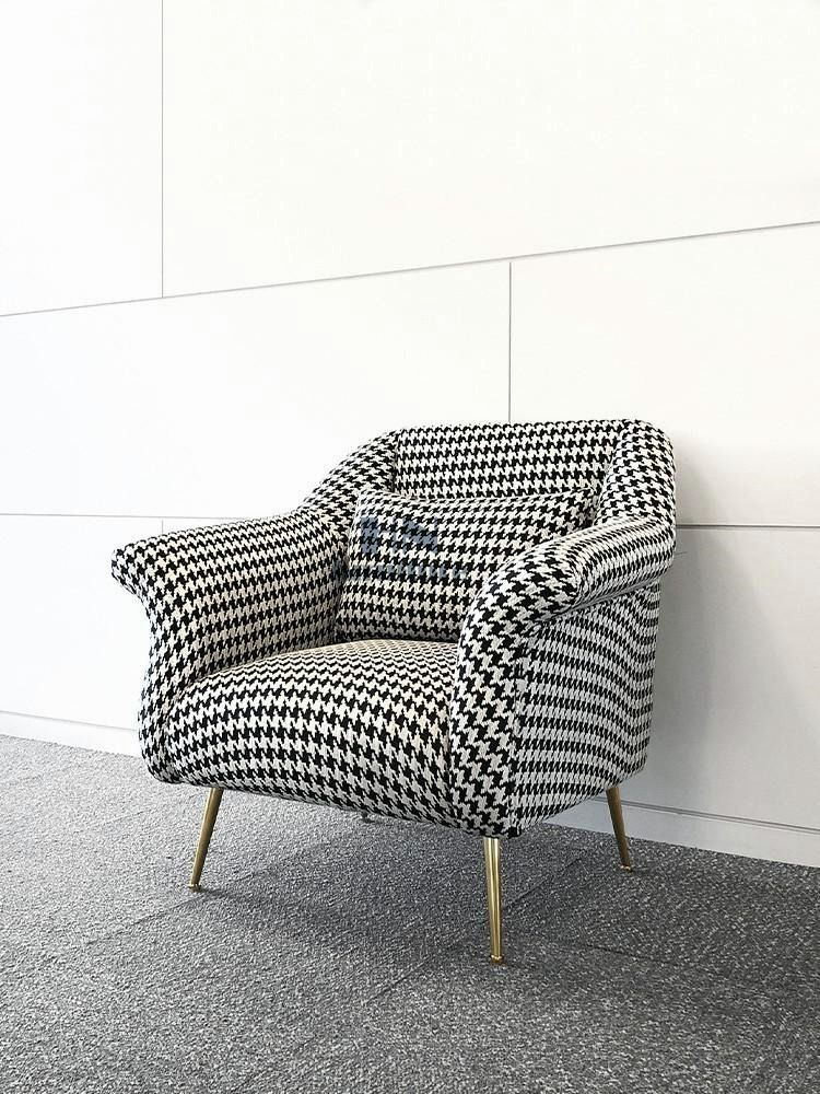 hn-0192 CAMILA _ Modern Luxury Houndstooth Chair and Sofa, Furniture ...