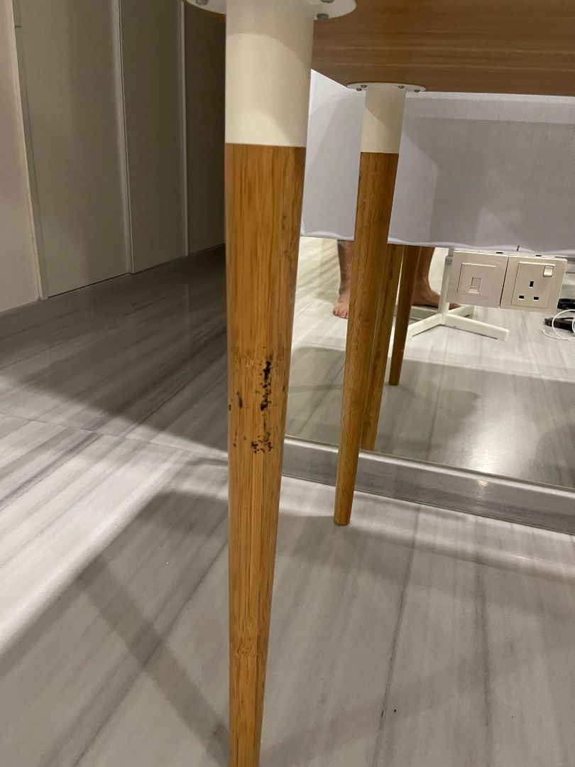 Ikea Bamboo ANFALLARE 140cm with matching legs HILVER, Furniture & Home ...