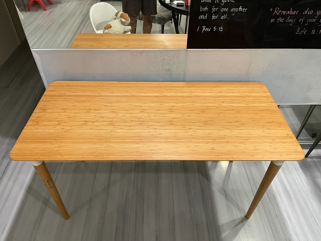 Ikea Bamboo ANFALLARE 140cm with matching legs HILVER, Furniture & Home ...