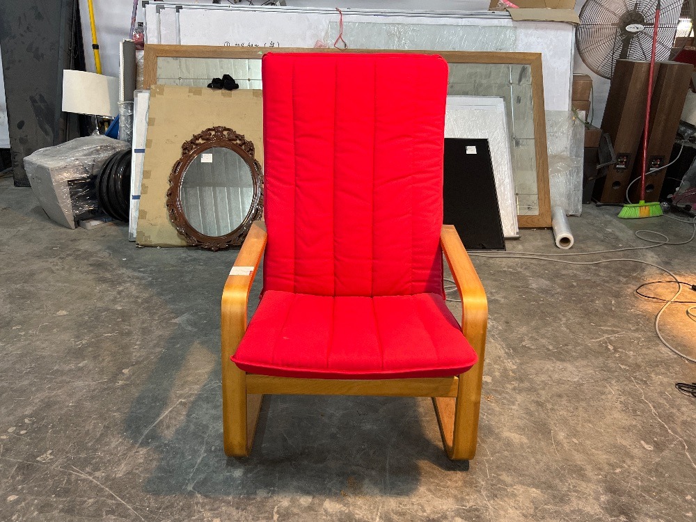 IKEA POANG Armchair Red Colour / IKEA POANG Kerusi Berlengan Warna ...