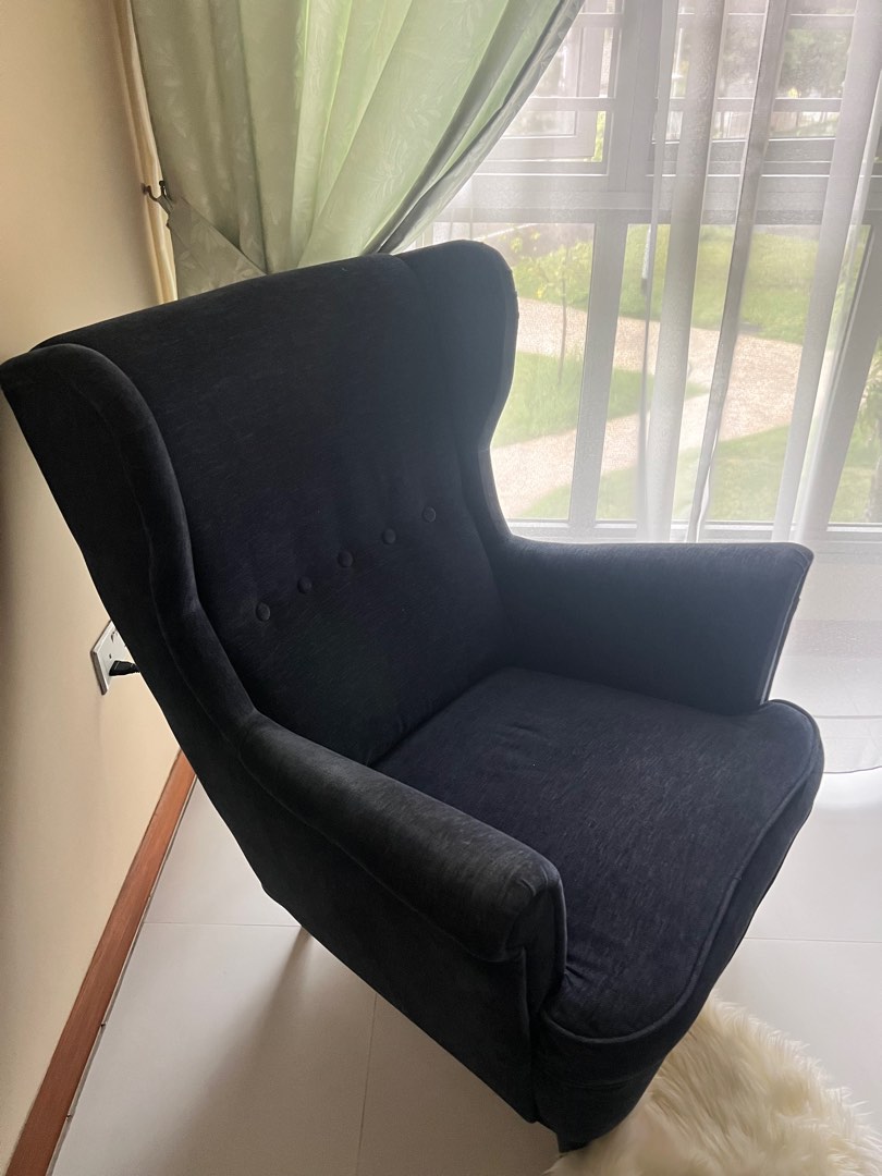 Ikea Strandmon Wing Chair, Furniture & Home Living, Furniture, Chairs ...