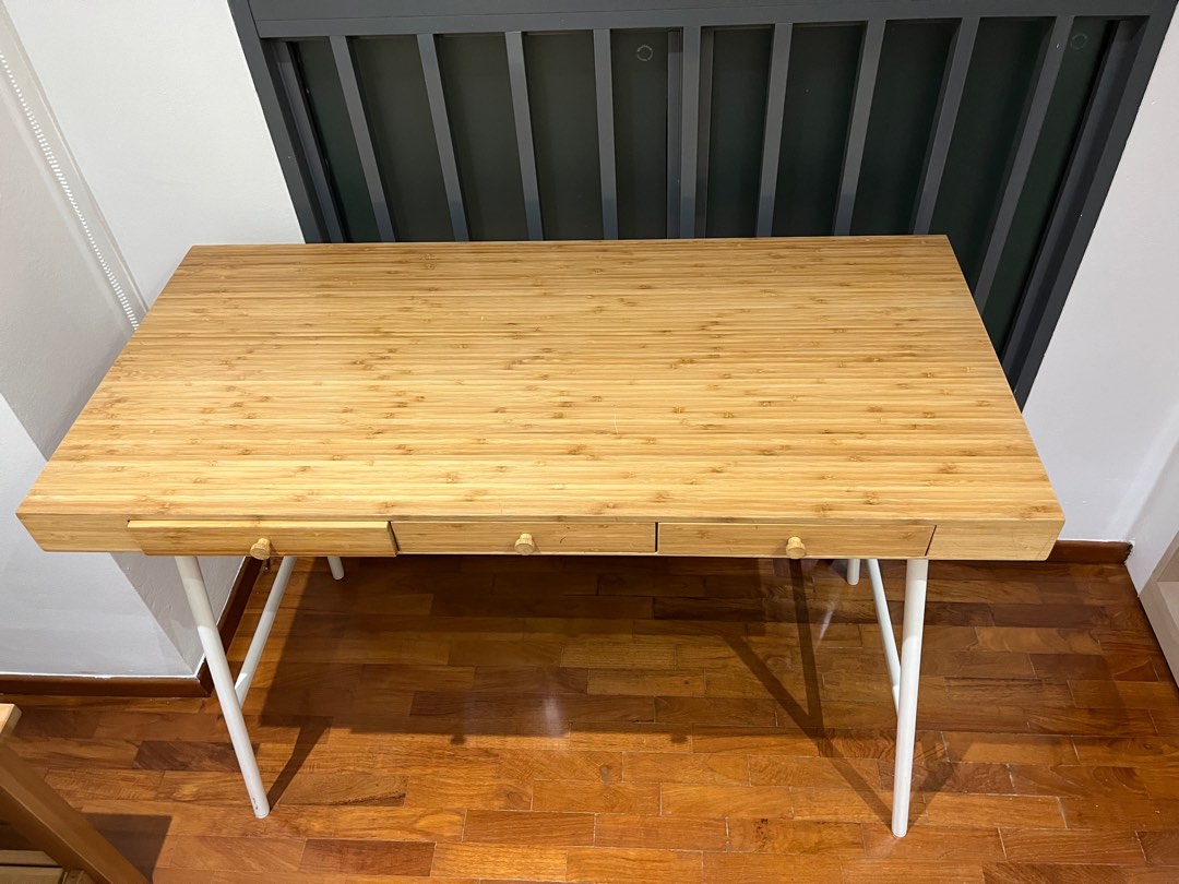 Ikea study desk, Furniture & Home Living, Furniture, Tables & Sets on ...