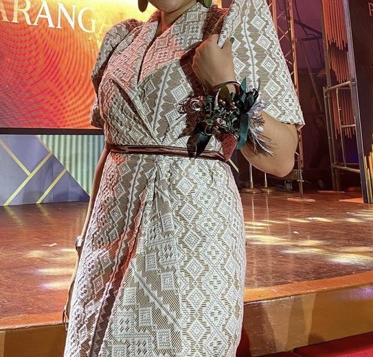 Inabel Weave Modern Filipiniana Dress, Women's Fashion, Dresses & Sets ...