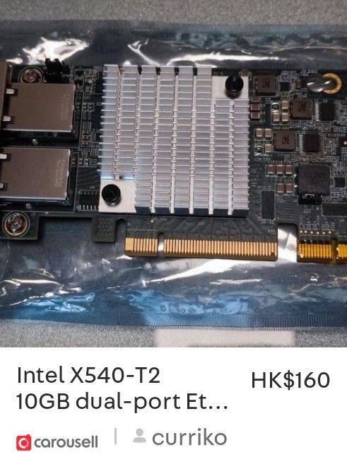 Intel X540-T2 10GB Dual-port Ethernet adapter (Low-profile), 電腦＆科技, 電腦 ...