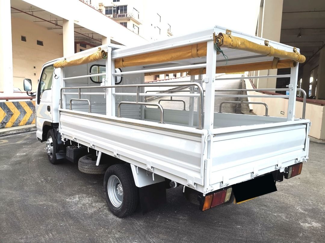 Isuzu NHR85A 10ft lorry with full canopy (Adjustable rear deck canopy ...