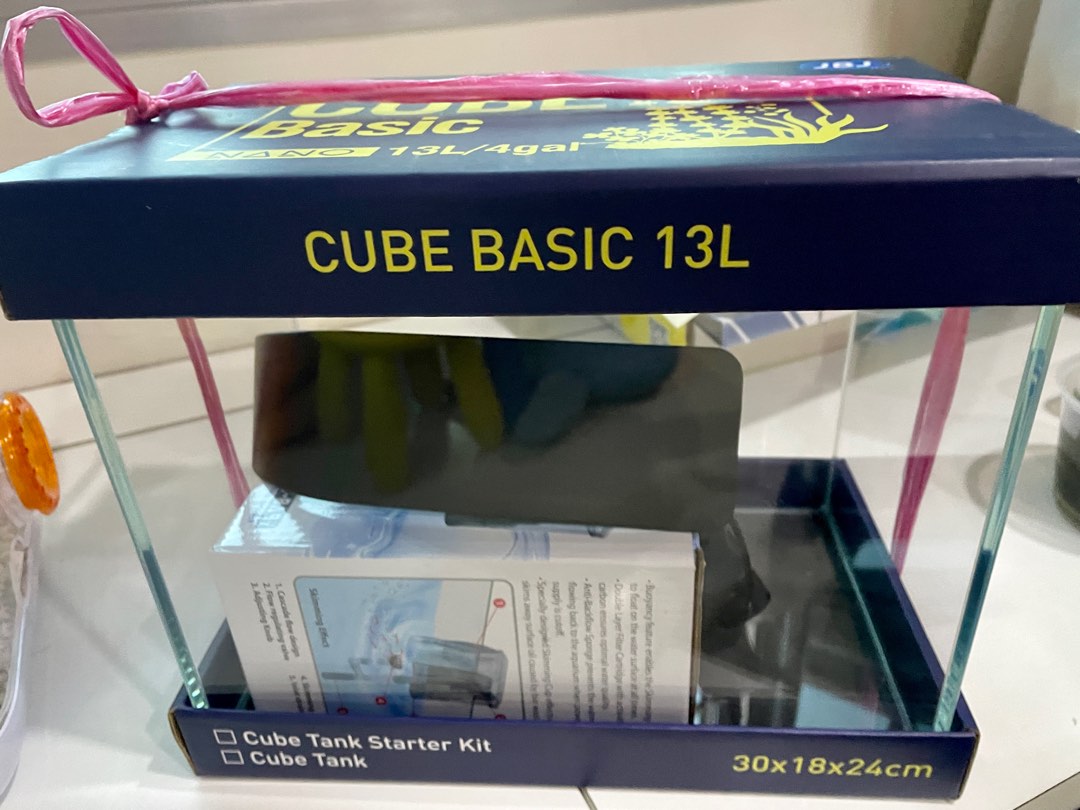 JBJ Crystal Clear Glass Tank set - 13L [shrimp, fish, fishes, betta ...