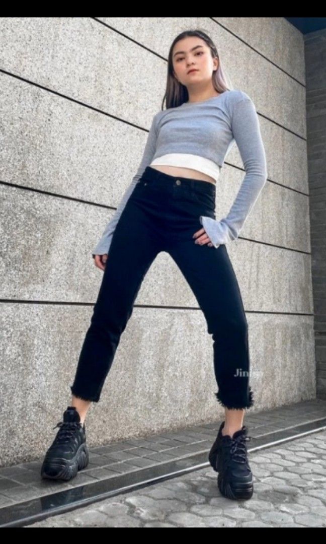 JINISO HW BOYFRIEND 024-124 SLAYING BABE ukuran 30, Fesyen Wanita ...