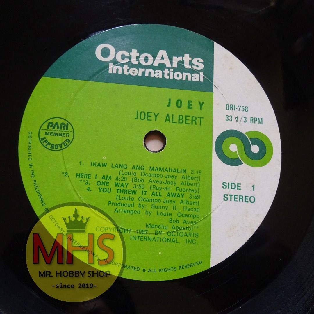 Joey Albert Joey LP (Original Press), Hobbies & Toys, Music & Media ...