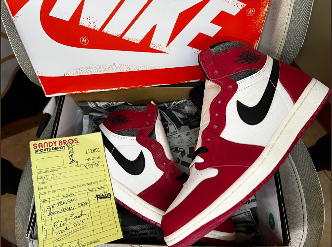 JORDAN 1 RETRO HIGH OG CHICAGO "LOST AND FOUND", Men's Fashion ...