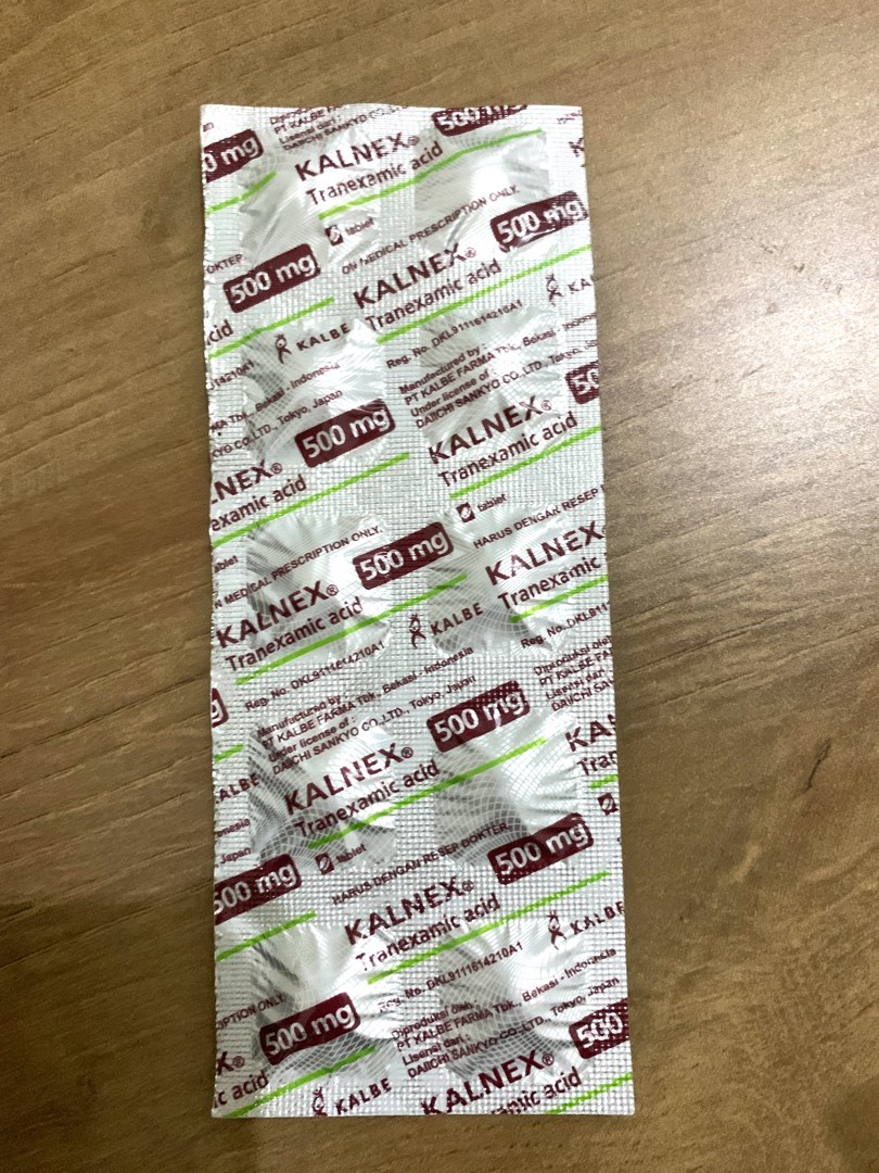 KALNEX 500 mg tranexamic acid obat anti pendarahan, Kesehatan ...