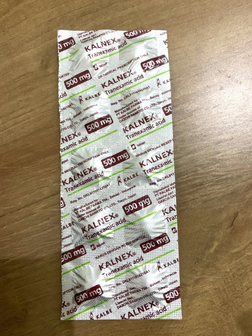 KALNEX 500 mg tranexamic acid obat anti pendarahan, Kesehatan ...
