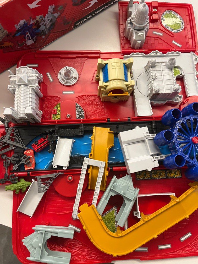 Kids London bus fast lane fastlane playset vehicle take along tomica ...