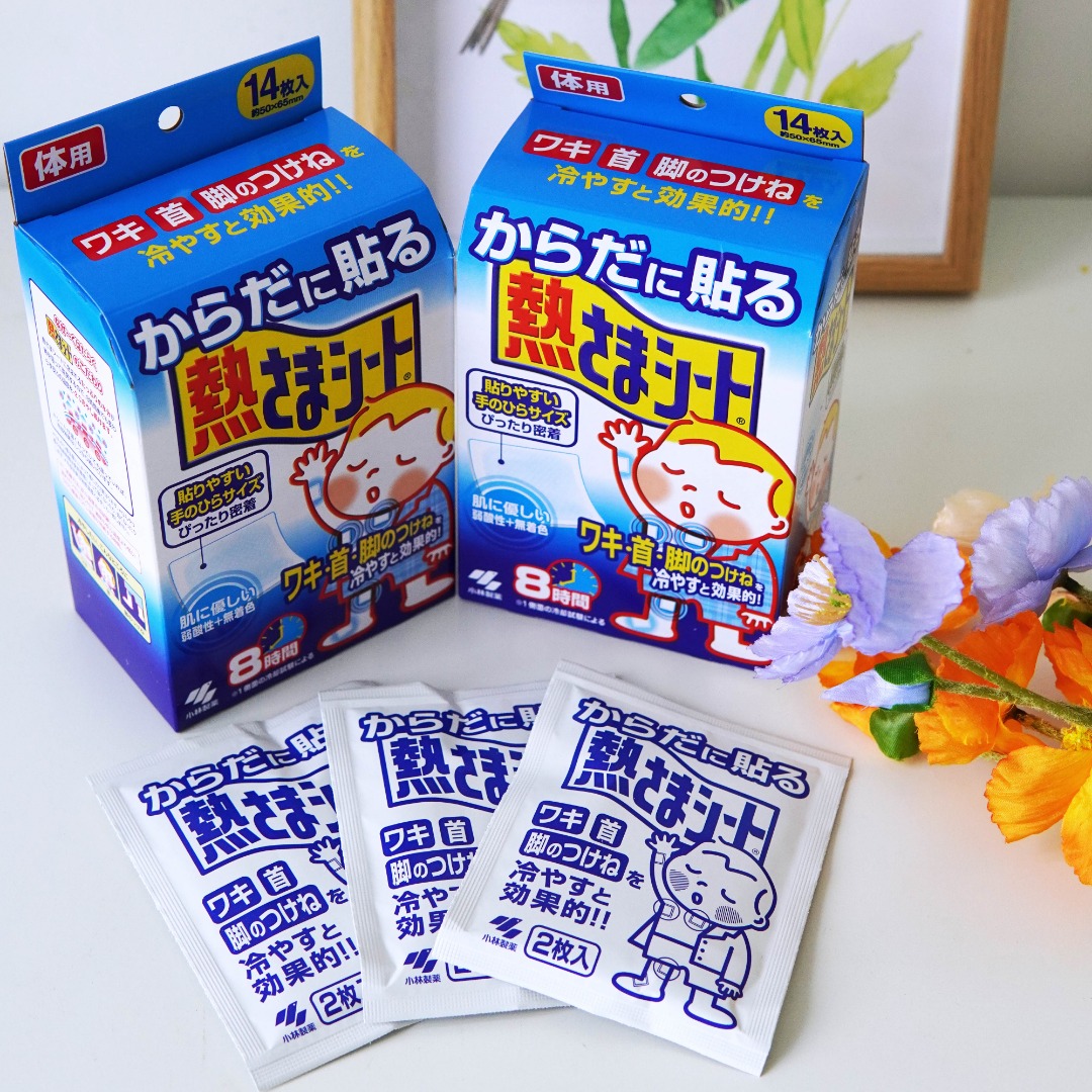 KOBAYASHI Cooling Sheets For Kids Koolfever Japanese version 14Sheets ...