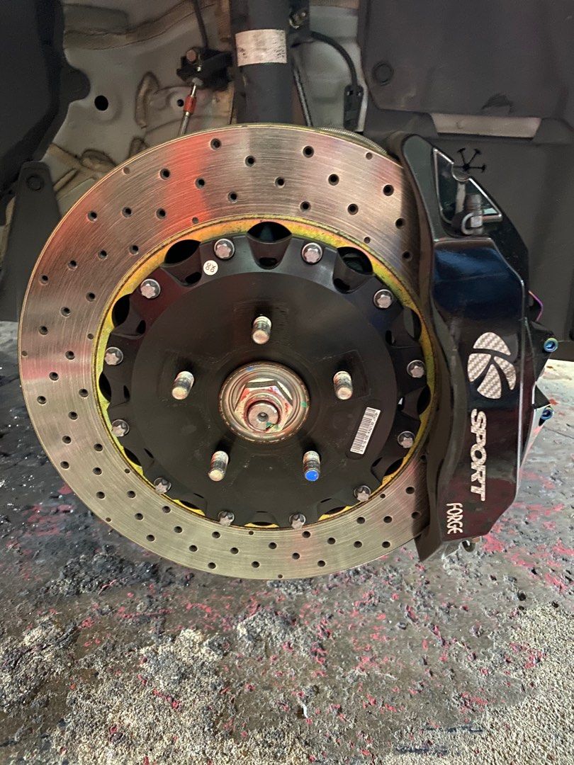 Ksport Mini 8 Pot Big Brake Kit for Civic FC Models, Car Accessories ...