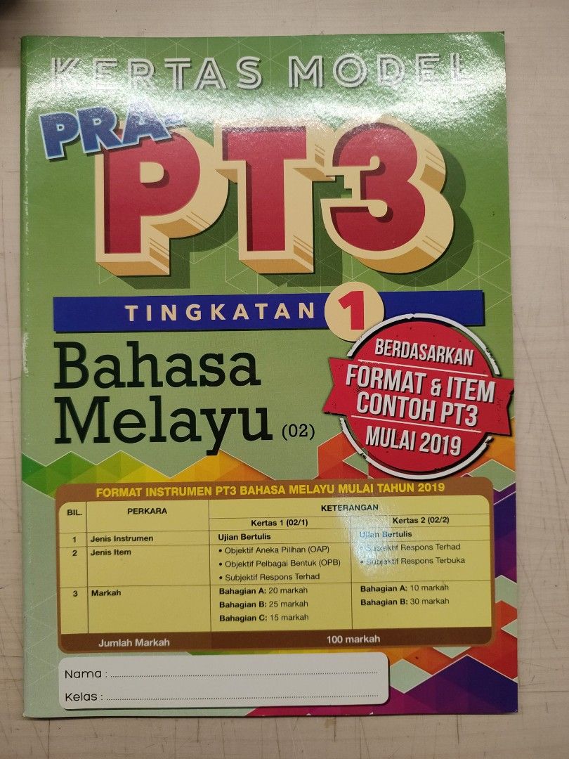 KSSM Kertas Model Pra-PT3 Form 1, Hobbies & Toys, Books & Magazines ...
