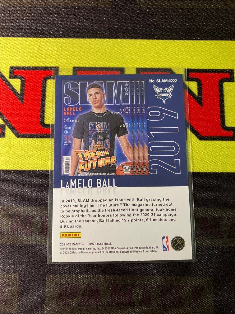 Lamelo Ball Slam The Future Issue Hornets 2021 2022 Panini Hoops NBA ...