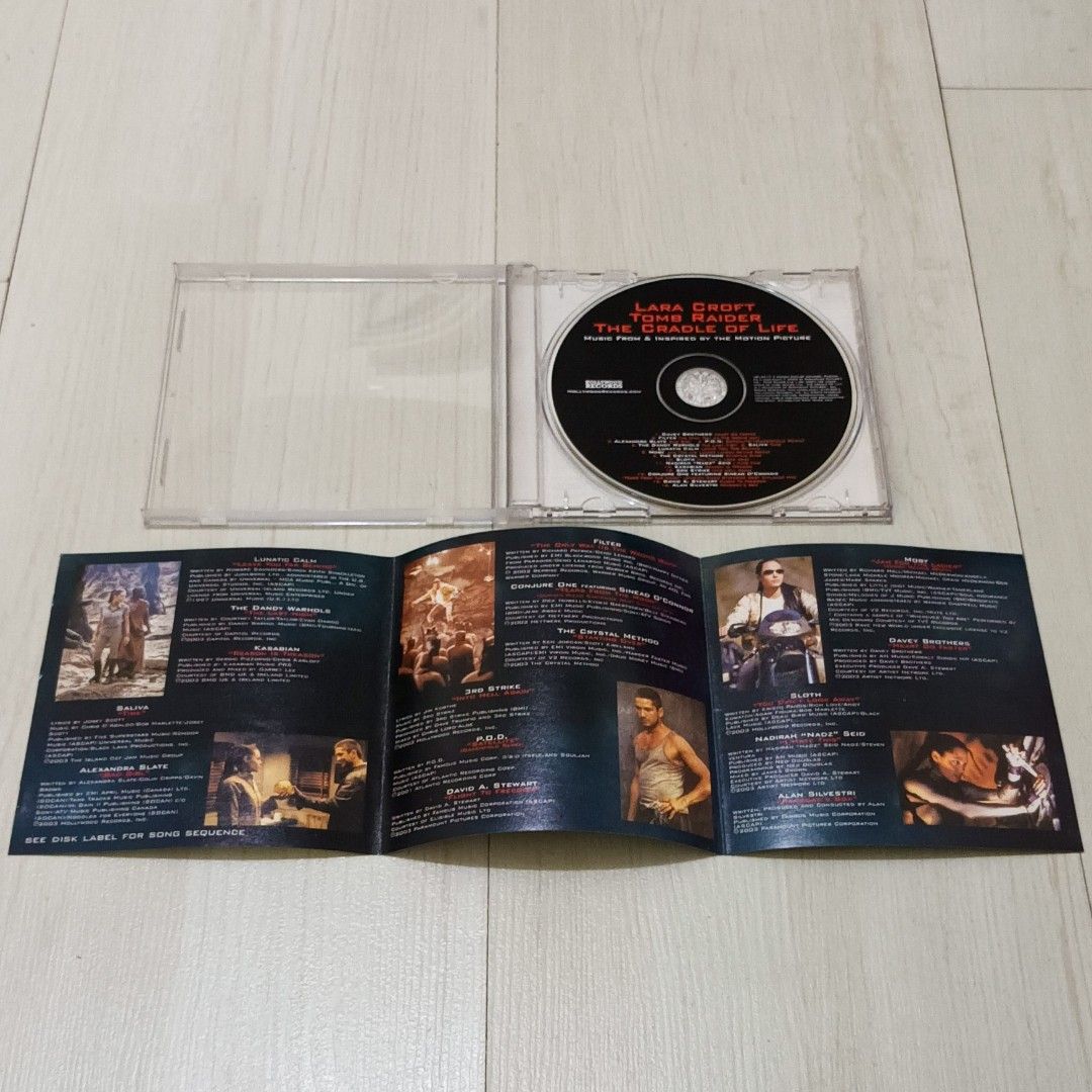 LARA CROFT SET: TOMB RAIDER MOVIE + THE CRADLE OF LIFE DVD & OST CD, Hobbies & Toys, Music ...