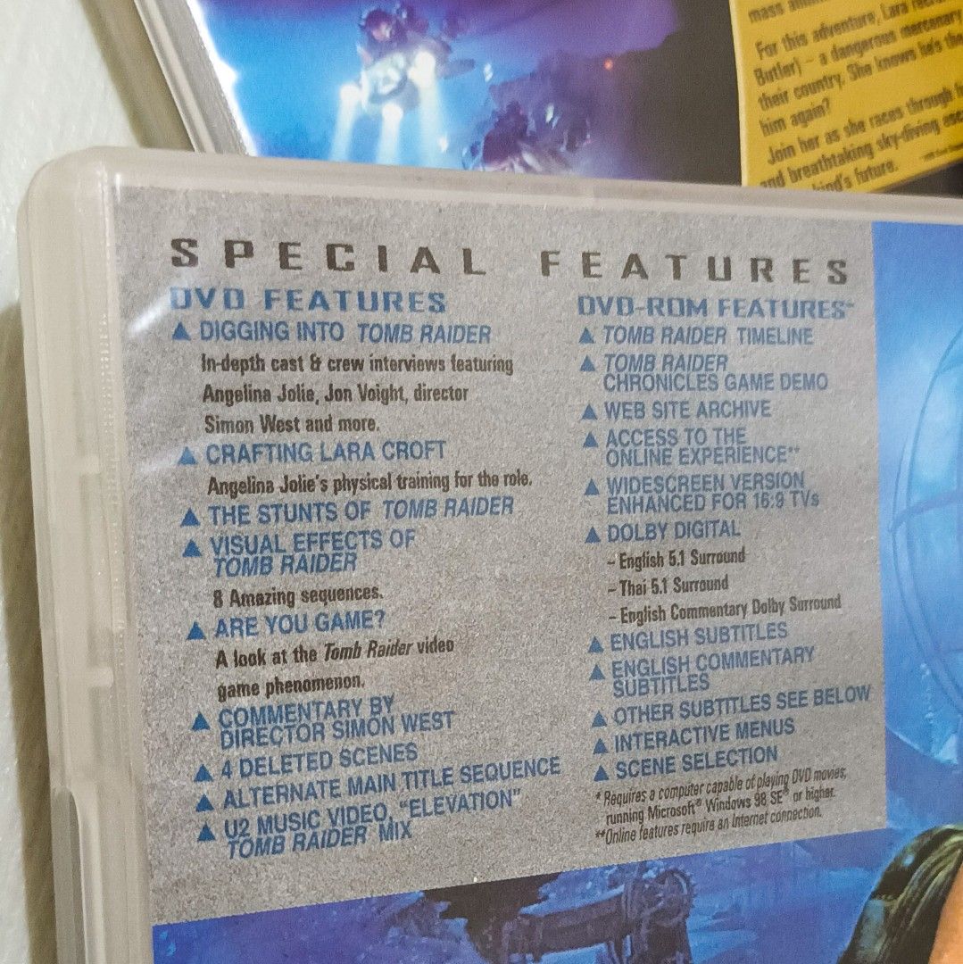 LARA CROFT SET: TOMB RAIDER MOVIE + THE CRADLE OF LIFE DVD & OST CD, Hobbies & Toys, Music ...