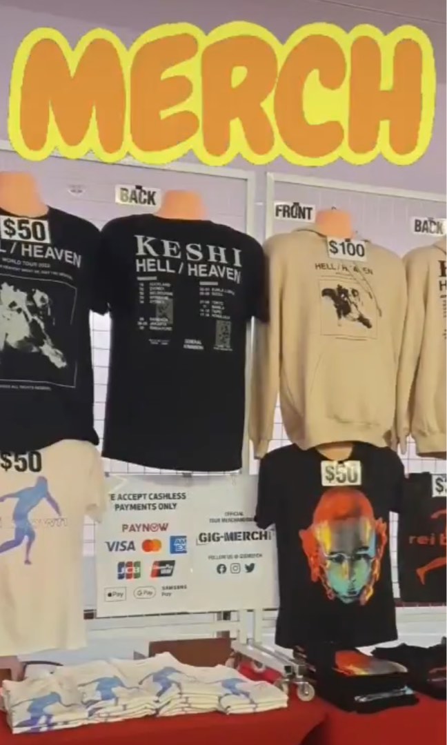 LF keshi heaven/hell tour merch, Bulletin Board, Looking For on Carousell