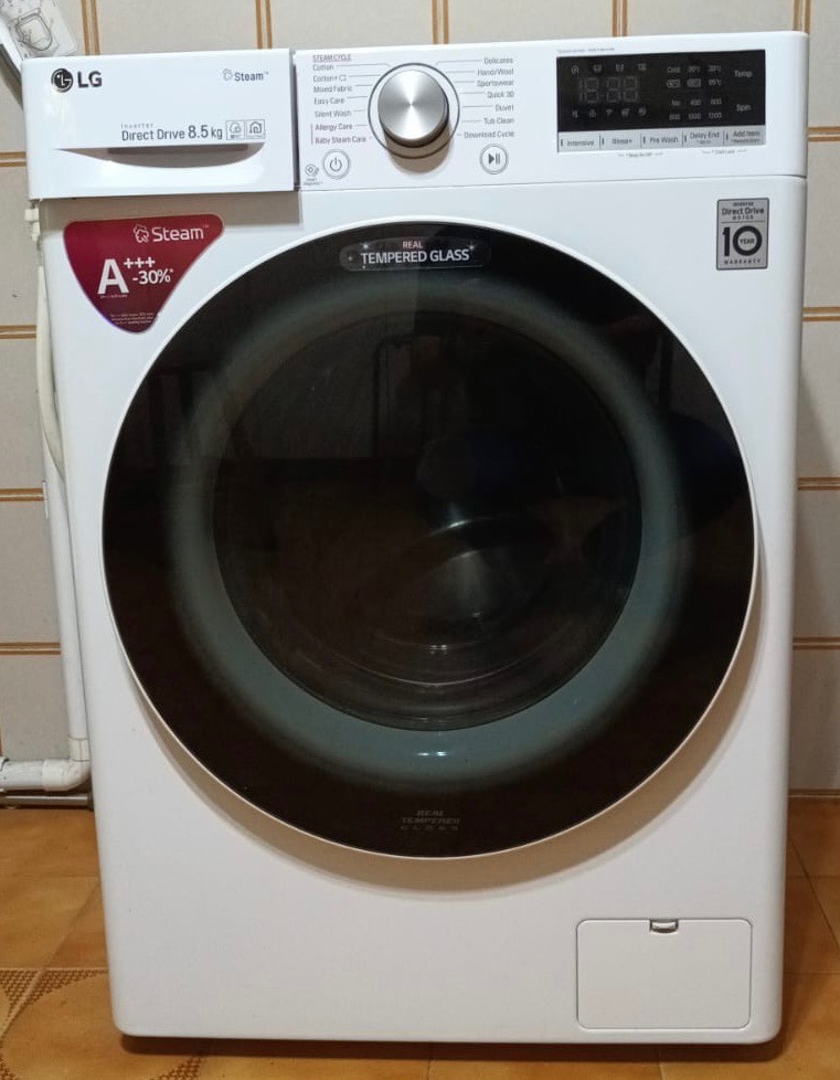 LG Direct Drive 8.5kg Front Load Washing Machine, TV & Home Appliances ...