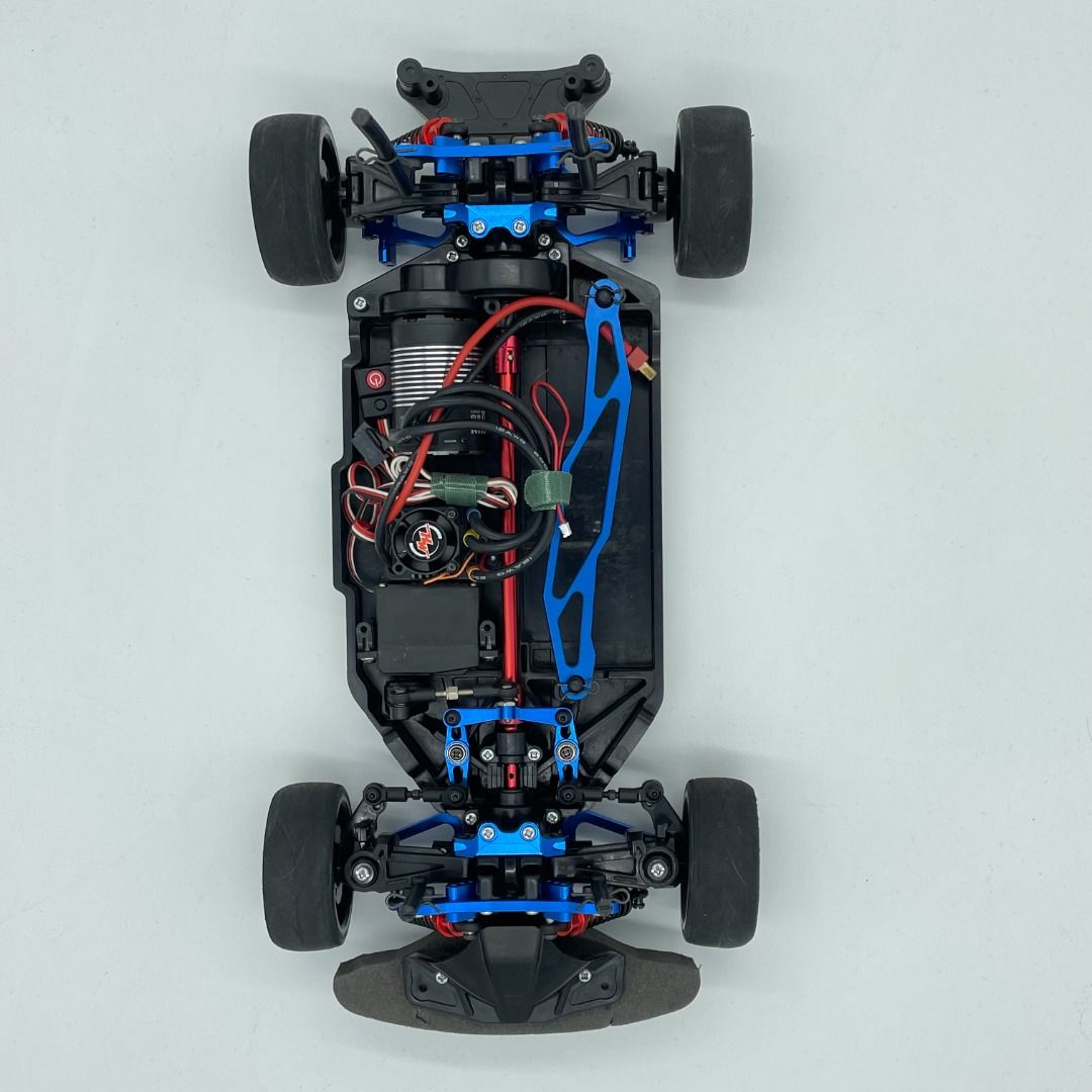 [LIKE NEW] TAMIYA TT02 MERCEDES GT3 AMG TOURING RC CAR WITH HOBBYWING ...