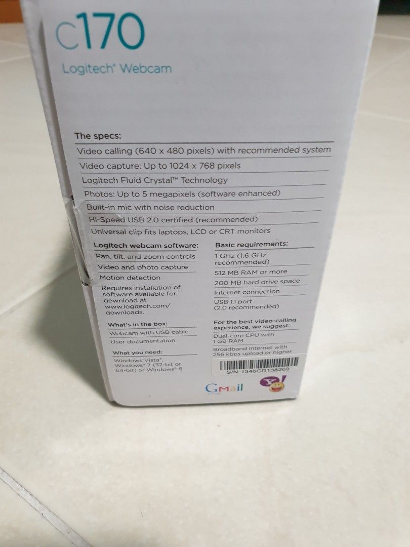 Logitech Webcam C170. BRAND NEW, Computers & Tech, Parts & Accessories ...