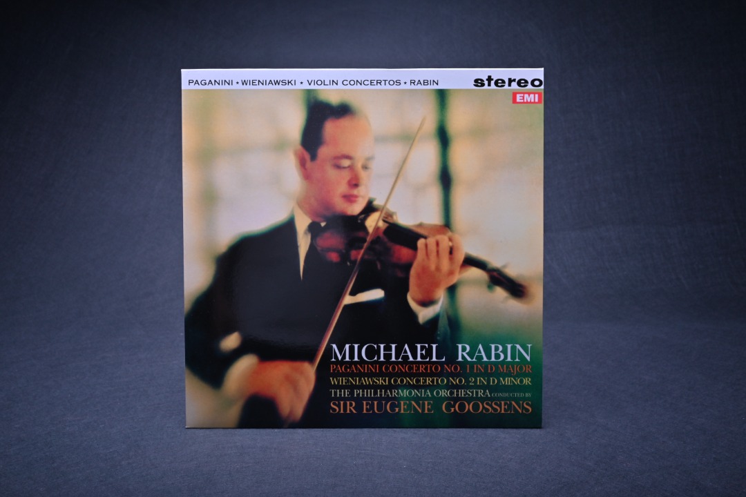 LP 黑膠唱片 99% 極新淨 只聽過一兩次, Michael Rabin Paganini Wieniawski Violin ...