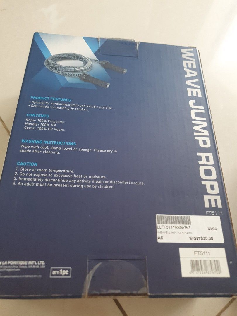 LP Weave Jump rope & Digital jump rope, Sports Equipment, Exercise ...