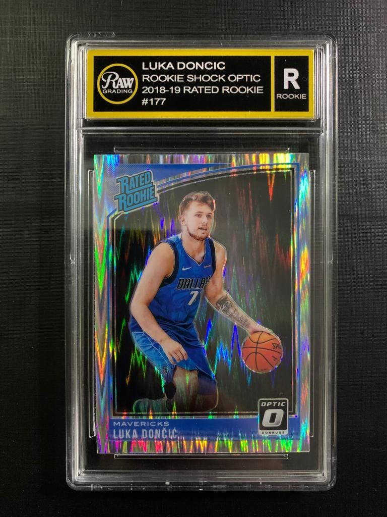 Luka Doncic Rookie RC NBA Card 2018 Panini Optic Shock #177 Raw Card in ...
