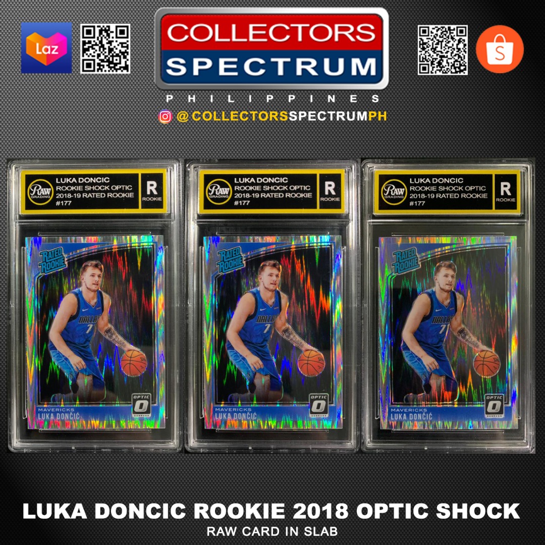 Luka Doncic Rookie RC NBA Card 2018 Panini Optic Shock #177 Raw Card in ...